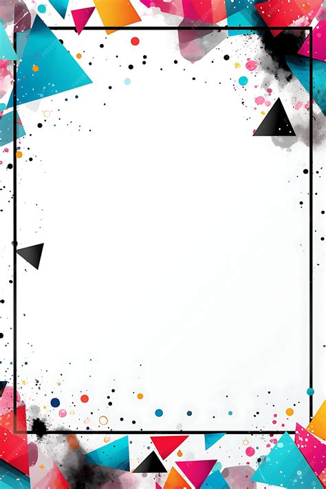 Premium Photo A Colorful Background With A Black And White Square And