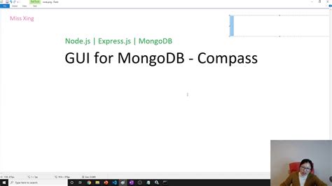 Nodejs Expressjs Mongodb Gui For Mongodb Compass Youtube