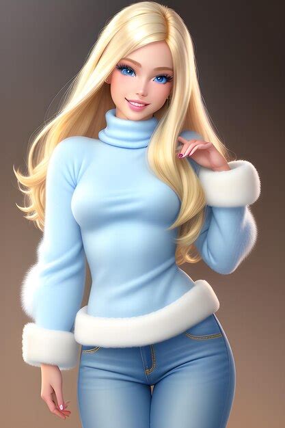 Premium Ai Image Barbie Girl