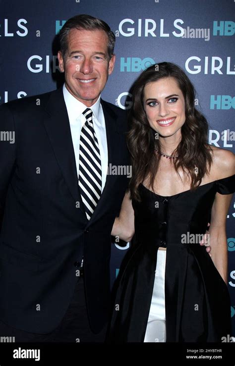 Brian Williams And Allison Williams Attending The Girls Sixth And Final