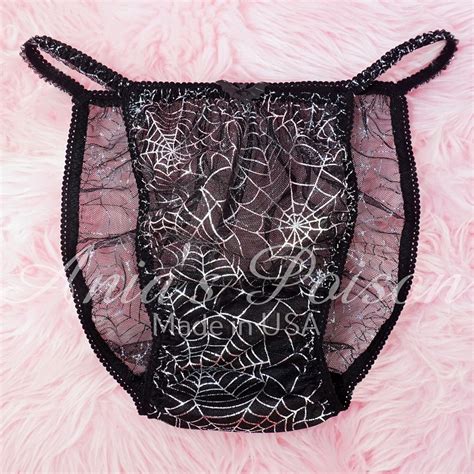 Mens Halloween Collection Sheer Sparkle Spider Web Mesh Glitter String