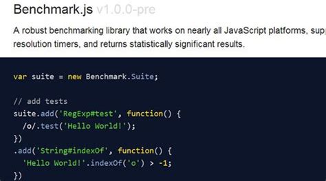 introduction to benchmarking in javascript