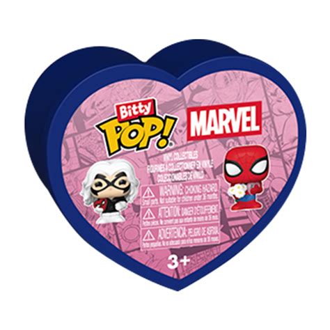 Spider Man Valentines Bitty Pop Blind Bag Vinyl Figure Single Unit