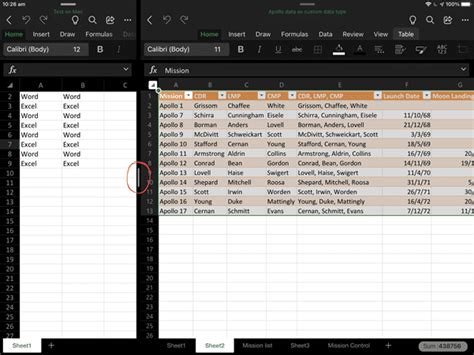 Spilt View Arrives For Excel On The Ipad Office Watch