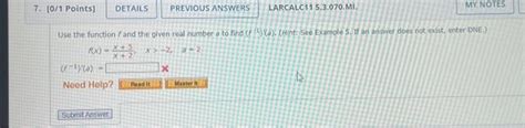 use the function f and the given real number a to