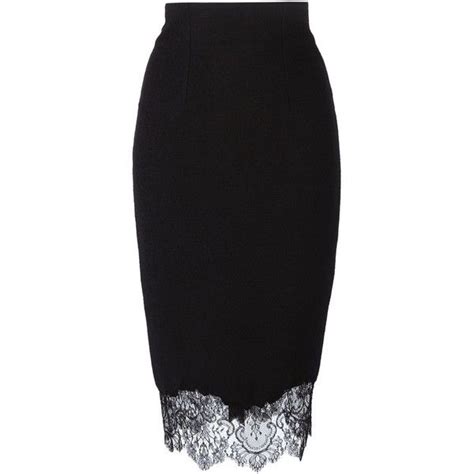 Ermanno Scervino Lace Hem Pencil Skirt