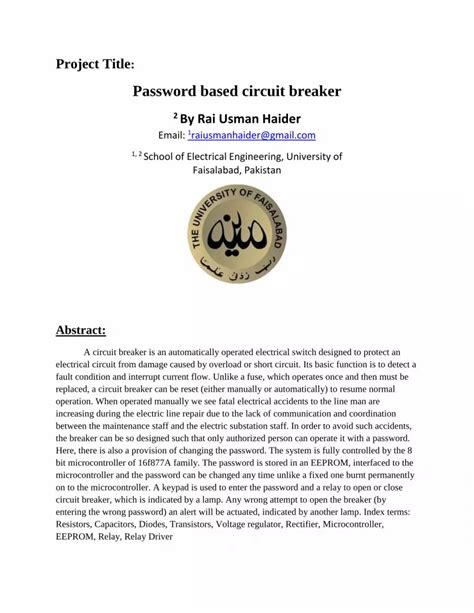 Pdf Password Based Circuit Breaker Dokumen Tips
