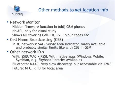 Terminal Based Mobile Positioning Overview Ppt