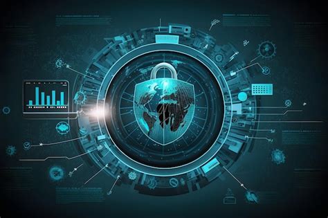 Premium AI Image A Lock With A Globe In The Middle Of It