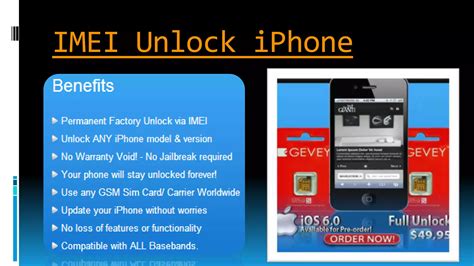 Imei Unlock Iphone Pptx Smartphones Consumer Electronics