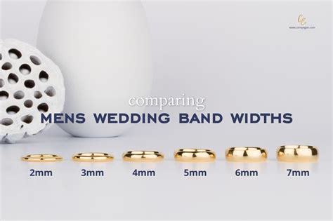 Comparing Mens Wedding Band Widths Mens Wedding Bands Wedding Bands