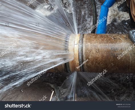 Broken Pipeline Over Royalty Free Licensable Stock Photos Shutterstock