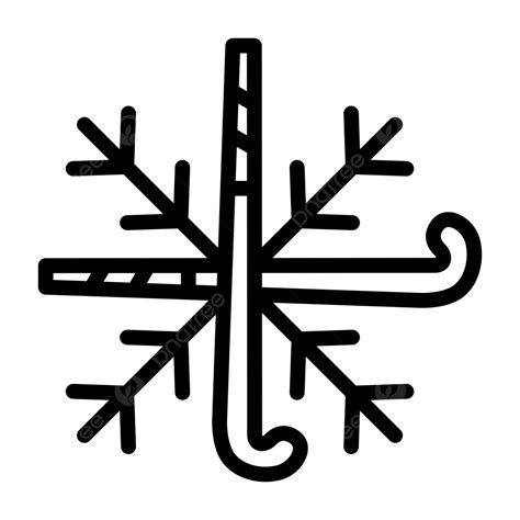 Snowflake Line Icon Vector Snowflake Icon Air Conditioning Cold Png