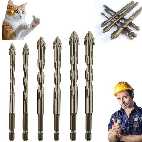 New Four Flute Sawtooth Eccentric Drill Bit Set Four Blade Serrated