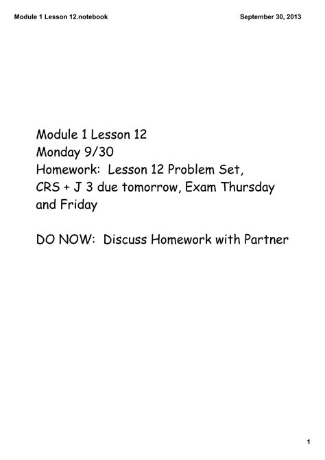 Module 1 Lesson 12 Pdf