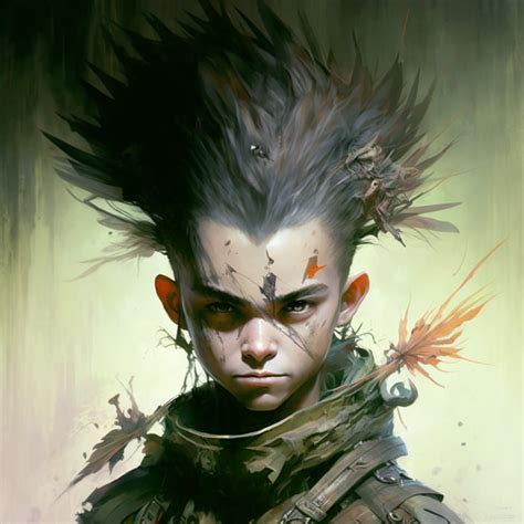 Gon Freecss In The Art Style Of Karol Bak