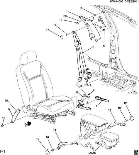 An Illustrated Guide To The Seat Parts Diagram Of The 2006 Chevy Impala