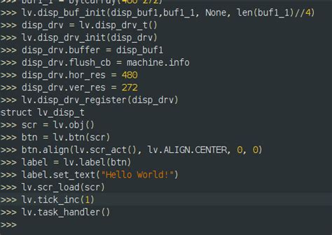 Flush Cb Not Executed OnSTM F DISC Micropython LVGL Forum