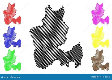Dudley Outline Map Vector Illustration 323768444
