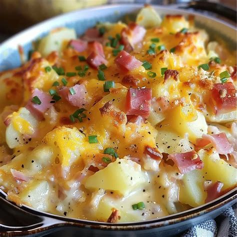 Crockpot Ham And Potato Casserole