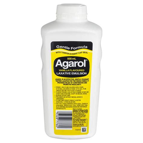 Buy Agarol Laxative Liquid Vanilla Flavour 500ml Online At Chemist