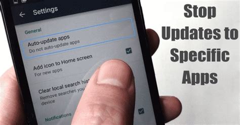 How To Permanently Stop Updates To Specific Android Apps