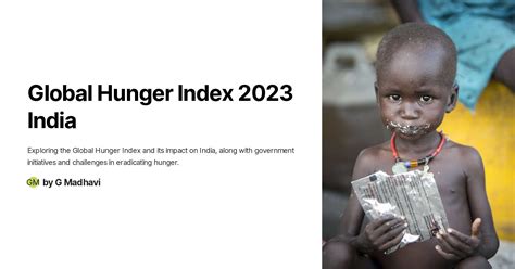 Global Hunger Index 2023 India