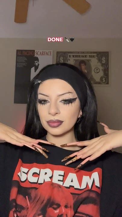 Summerween Inspired Makeup 🖤🔪🎃 Summerween Halloween Makeup Makeupchallenge Youtube