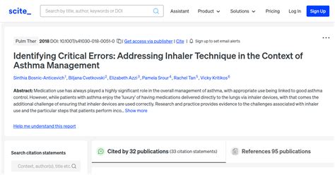 Identifying Critical Errors Addressing Inhaler Technique In The