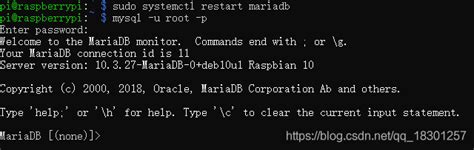 2021 01 05 在树莓派 4b 里安装 Mysql数据库（实际安装的是 Mariadb Server）在樹梅派安裝mysql Csdn博客
