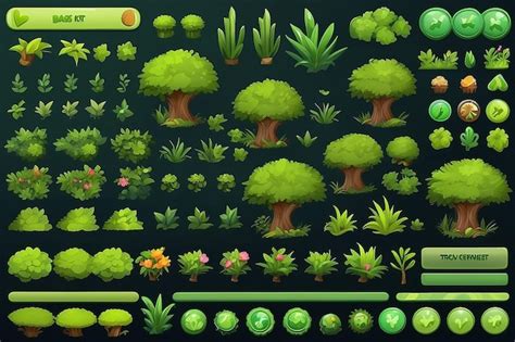 Bush Game Template Gui Kit Premium Ai Generated Image