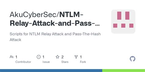 github akucybersec ntlm relay attack and pass the hash attack helpers