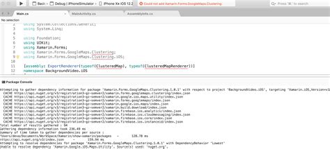 Xamarin Forms GoogleMaps Clustering Could Not Be Installed In Xamarin PCL Project Issue