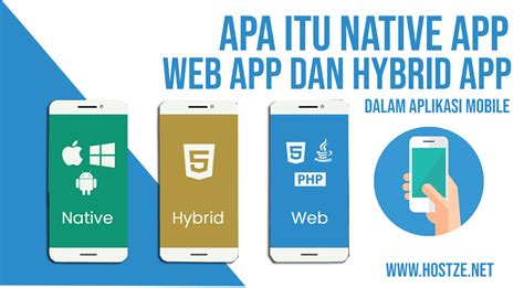 apa itu native app web app dan hybrid app dalam aplikasi mobile
