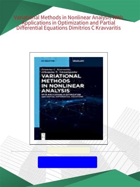 Variational Methods In Nonlinear Analysis With Applications In