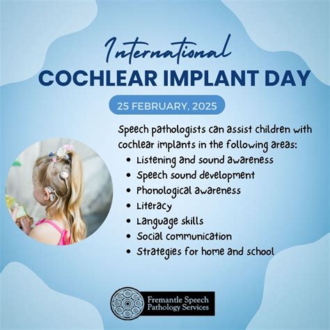 Fremantle 🎉 International Cochlear Implant Day 🎉 A Cochlear Implant
