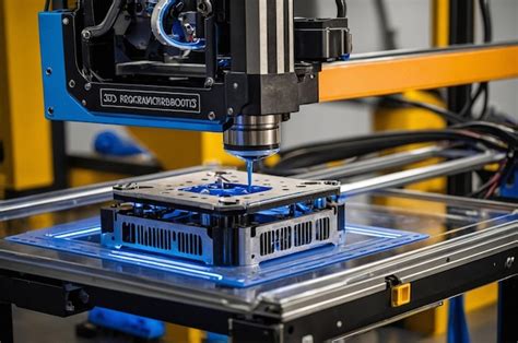 D Printing And Robotics In Advanced Manufacturing Environments Premium Ai Generated Image
