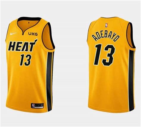 Miami Heat 13 Bam Adebayo Earned Edition Stitched Nba Jersey