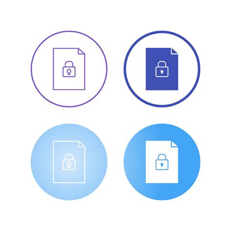 Secure Document Vector Icon 27823142 Vector Art At Vecteezy