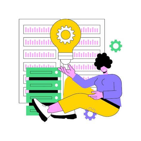 Premium Vector Innovative Big Data Solutions Abstract Concept Vector Illustration