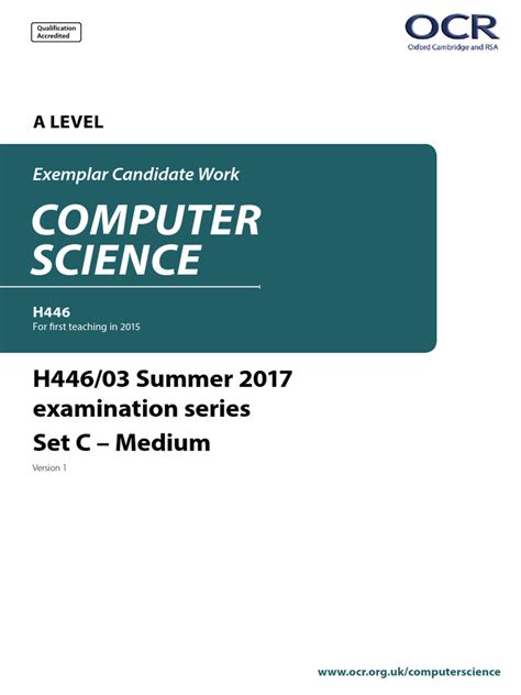 computer science h446 03 summer 2017 examination series set c medium
