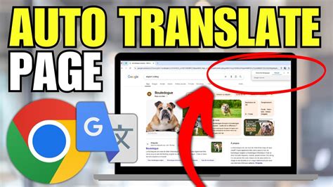 How To Automatically Translate Pages in Google Chrome - YouTube