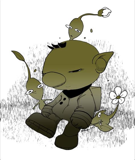 Olimar Red Pikmin Yellow Pikmin And Blue Pikmin Pikmin Drawn By