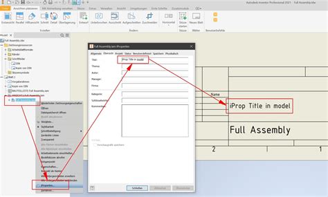 updating iproperties of part assembly from drawing itself autodesk