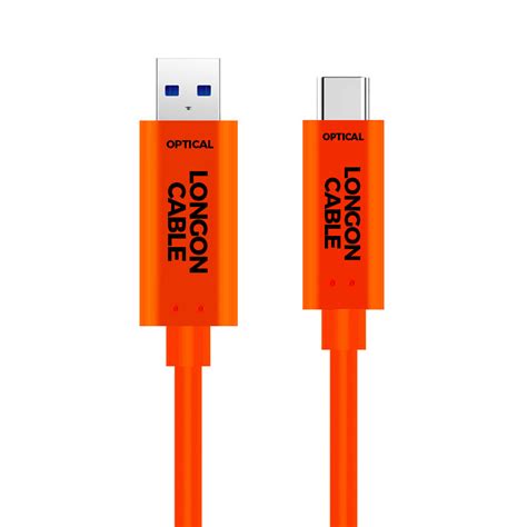 Longon Cable Aoc Usb31 Gen2 Optical Fiber Type A To C Cable 10gbps Fo