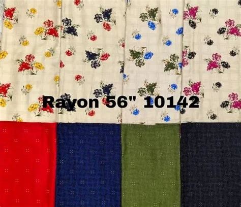 Printed Mix Rayon Fabric For Clothing At ₹ 60meter In Ahmedabad Id