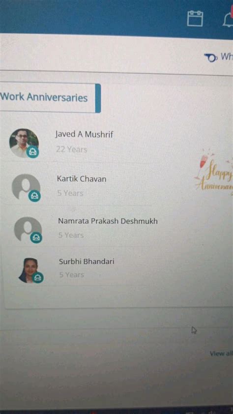 Today I Have Completed 5 Years In Mastek During My Interview Anuradha Mhatre Asked Me Where I