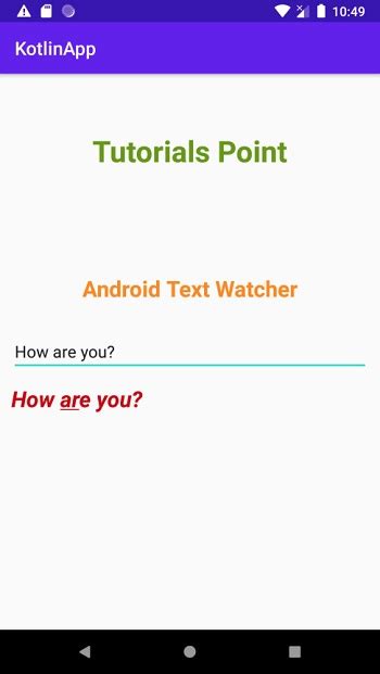 How To Use The TextWatcher Class In Kotlin