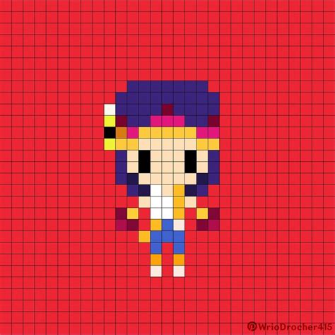 Fang Brawl Stars Pixel Art в 2024 г Рисунки крестов Схемы вышивки