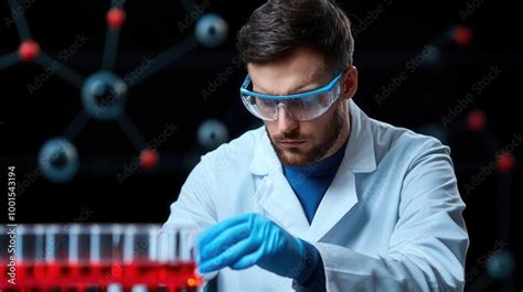 Researcher Analyzing Mass Spectrometry Data On A Computer Molecular